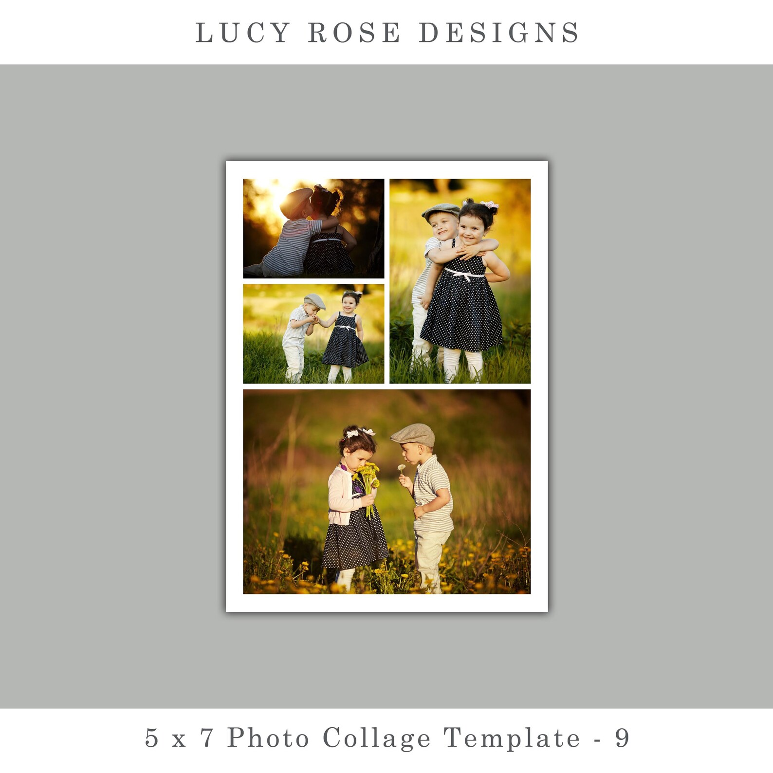 5 X 7 Canva Template, Photo Collage Template - Etsy