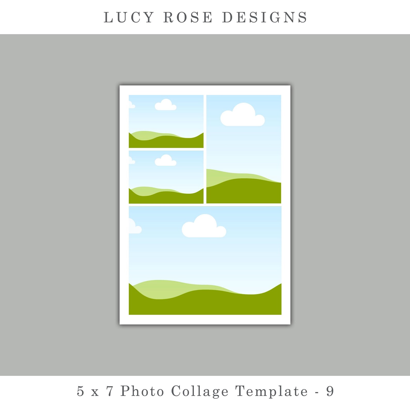 5 X 7 Canva Template, Photo Collage Template - Etsy