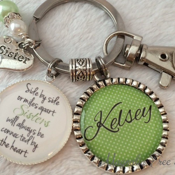 Sister Keychain - Etsy