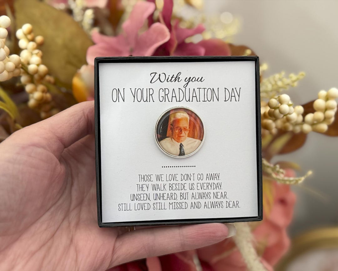 Graduation Memorial Photo Lapel Pin: Personalized Keepsake Gift - Etsy