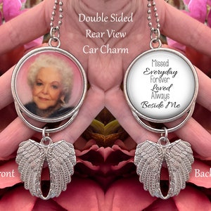 Rear view mirror memorial charms store