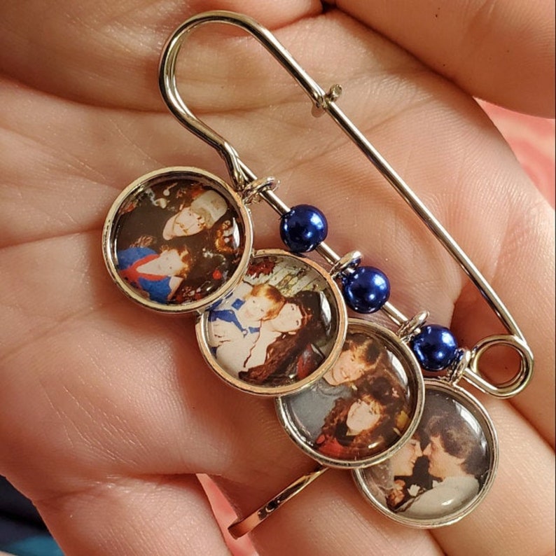 Groom Memory Pin Boutonniere Charm Bridal Bouquet Charm - Etsy