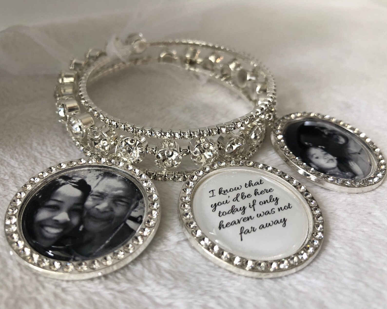 Silver Bridal Bouquet Charm Wedding Bouquet Charm Memorial - Etsy