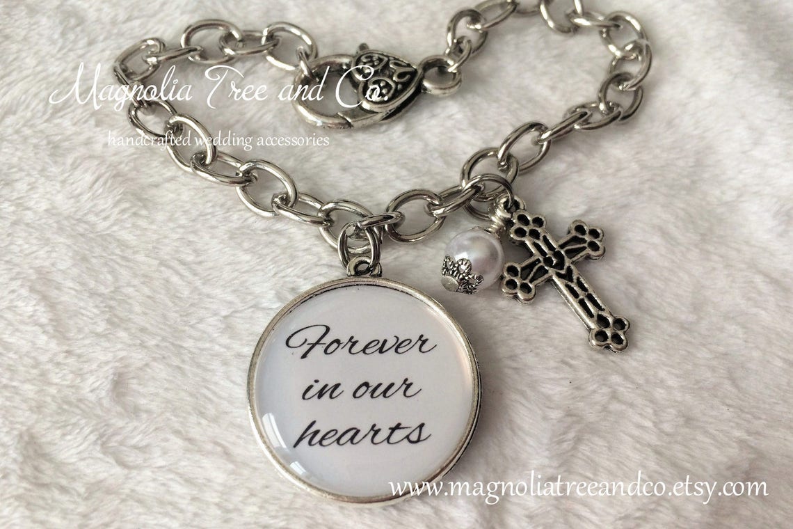 Photo Memorial Charm Bracelet Memorial Keychain or Necklace | Etsy