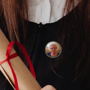 Graduation Memorial Photo Lapel Pin: Personalized Keepsake Gift - Etsy
