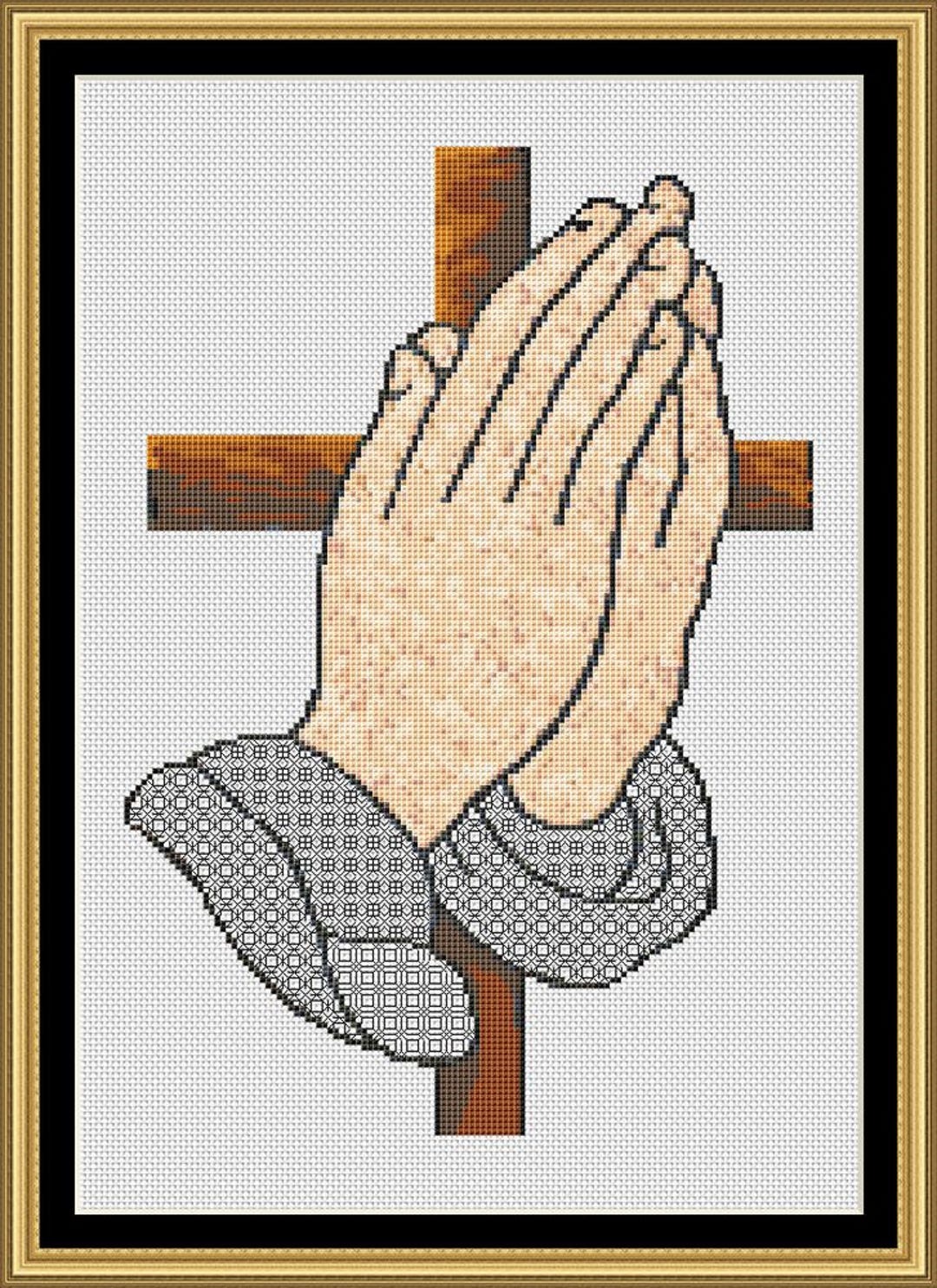 HANDS is a 14ct Cross Stitch Pdf Pattern, With ,dmc Threads - Etsy