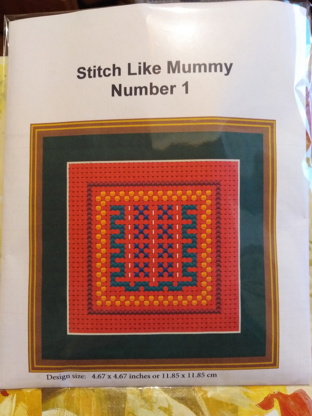 STITCH LIKE MUMMY is a 6 Ct Binka Cross Stitch Kit Aimed at Children ...