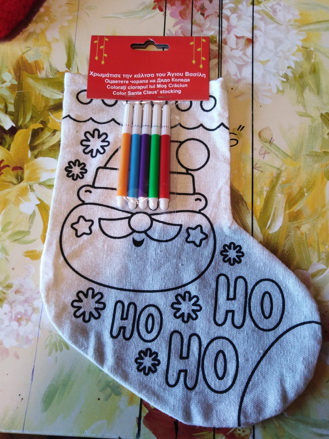 Children's Colour Your Own Christmas Stocking's and - Etsy