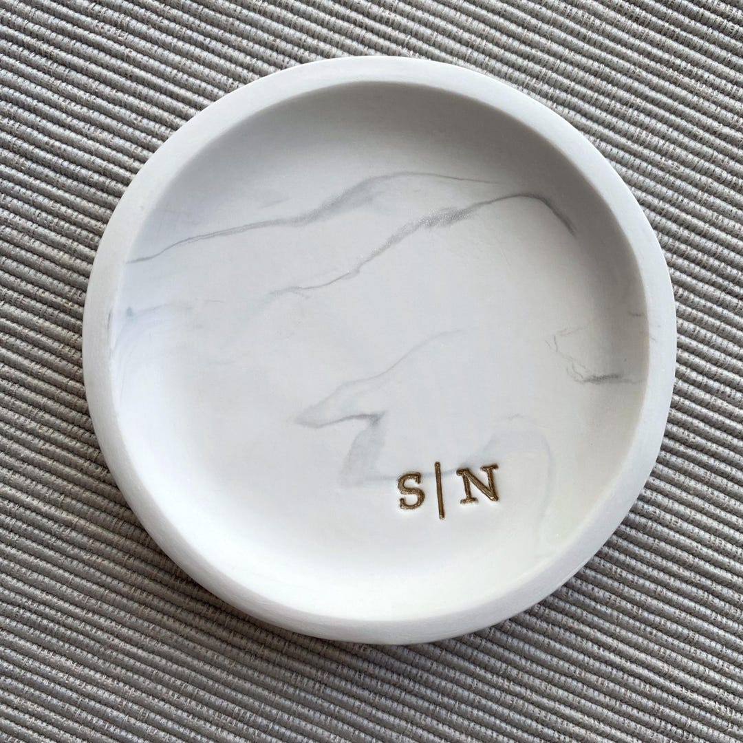Personalized Ring Dish, Engagement Ring Dish, Ring Holder, Custom Ring ...