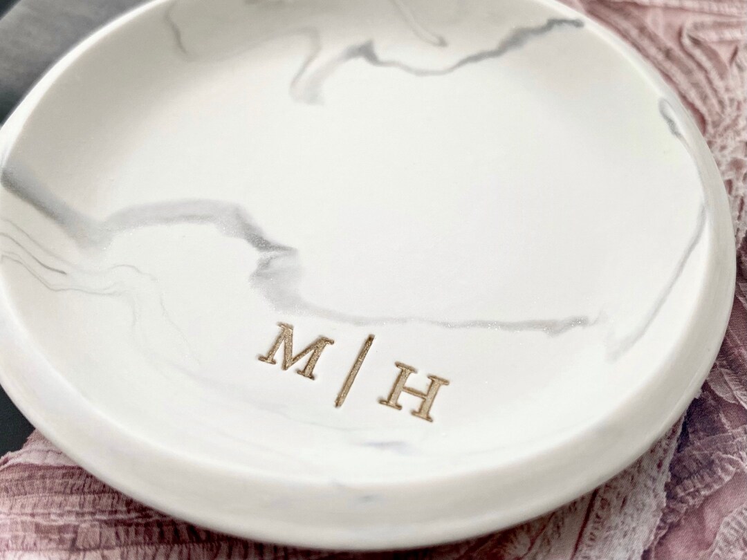 Personalized Ring Dish, Engagement Ring Dish, Ring Holder, Custom Ring ...