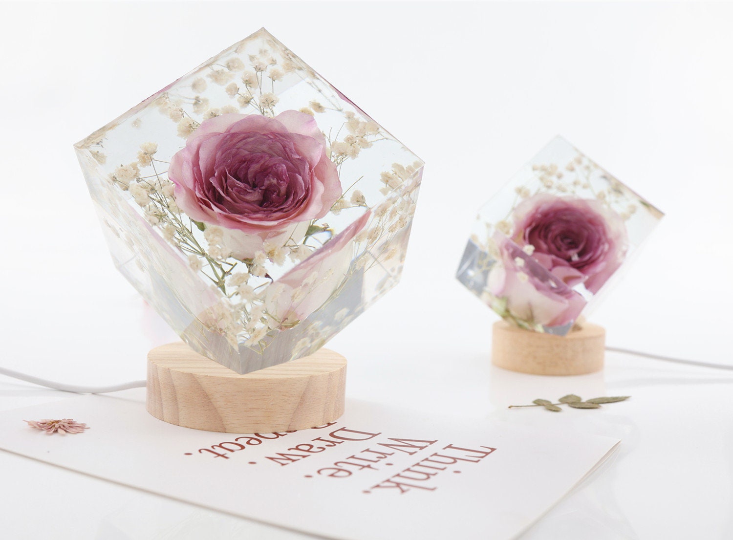 Epoxy Resin Art DIY Large Cube Bevel Silicone Molds Square Molds Resin ...