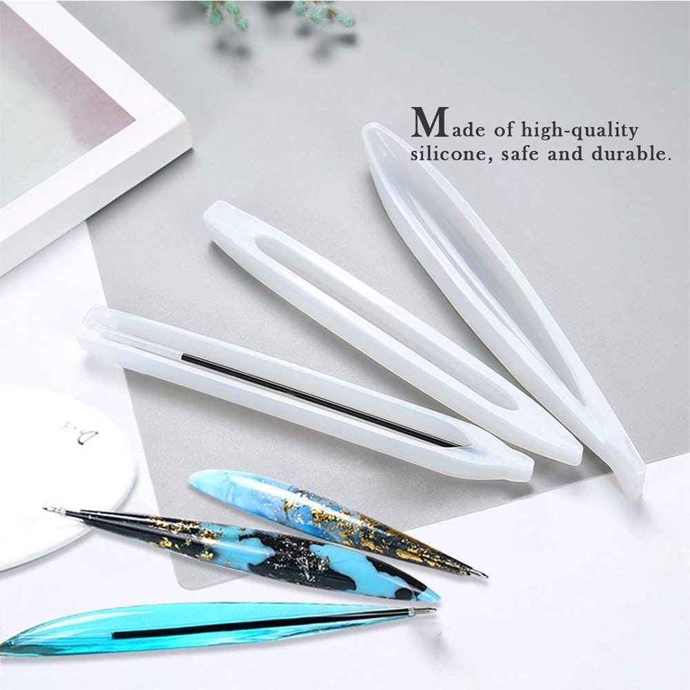 DIY Pen Resin Mold Kit, Ballpoint Pen Silicone Molds, Refills Included ...
