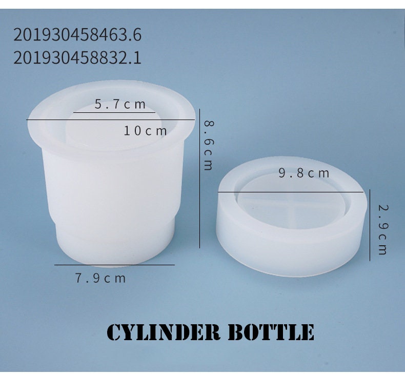 DIY Epoxy Resin Mold Bottle Storage Bottle Storage Sealed Can With Lid ...