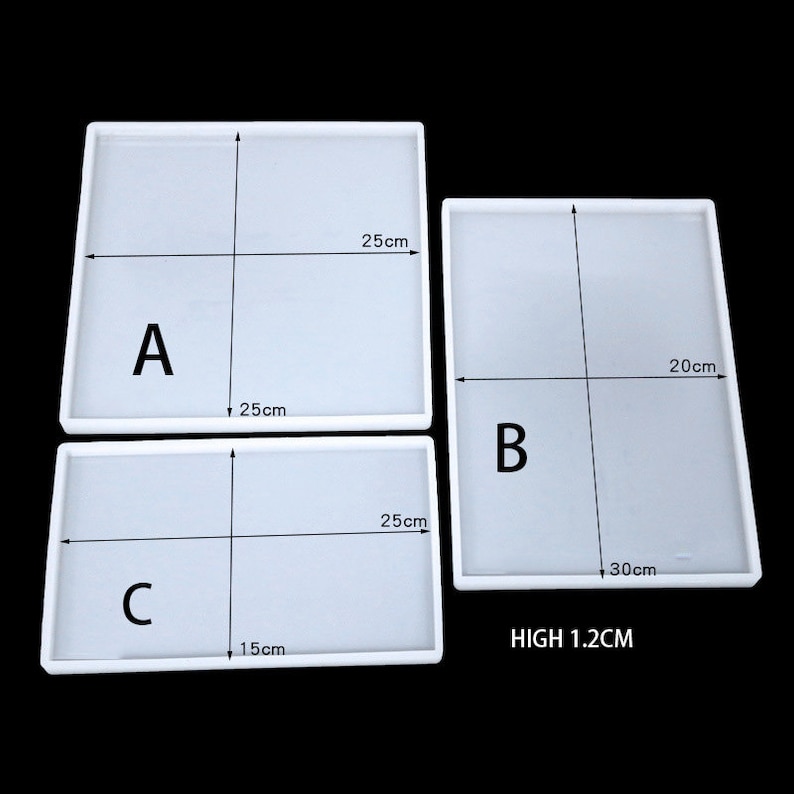 Large Resin Tray Mold Oversize Silicone Casting Molds for Resin Large ...