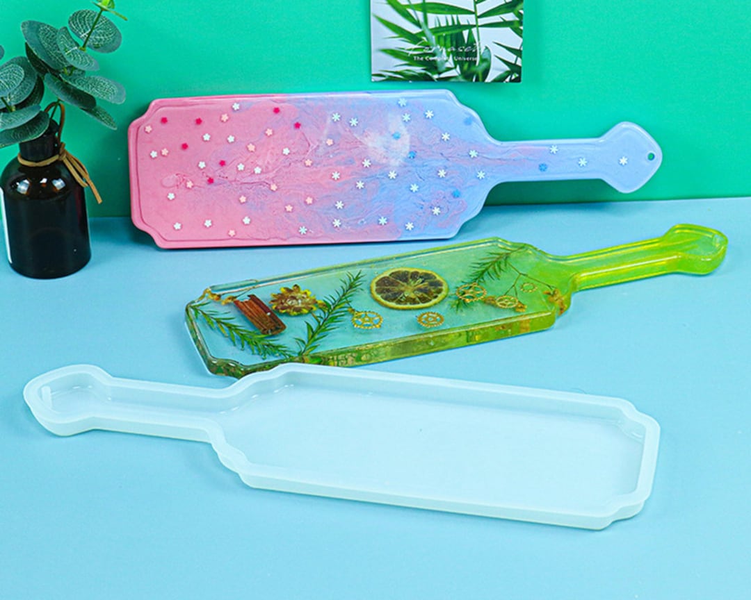 Epoxy Resin Molds Art Craft Moulds DIY Paddle Tray Coaster Mould ...