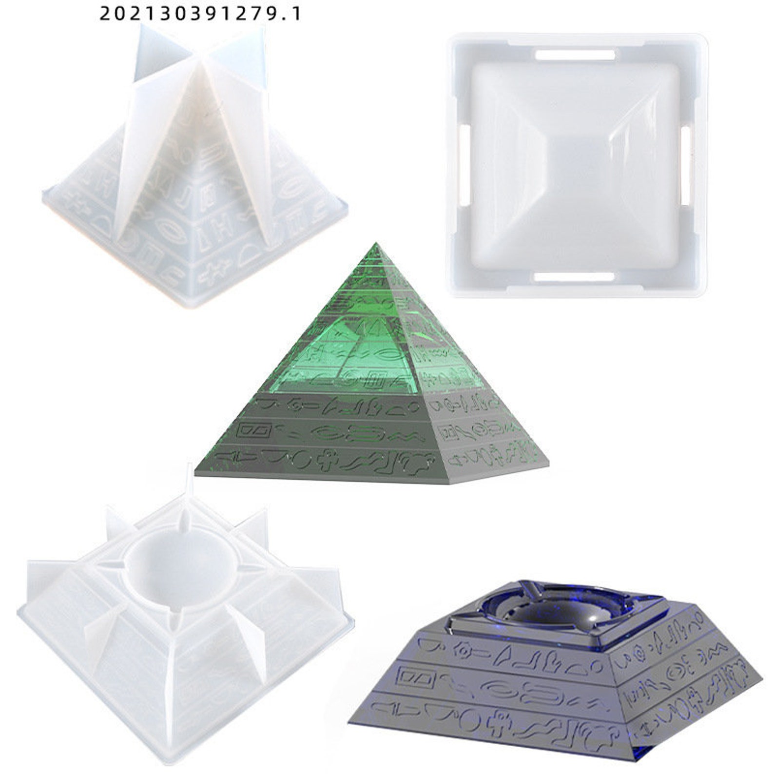 Large Pyramid Ashtray Resin Molds, Jewelry Box Molds - Etsy