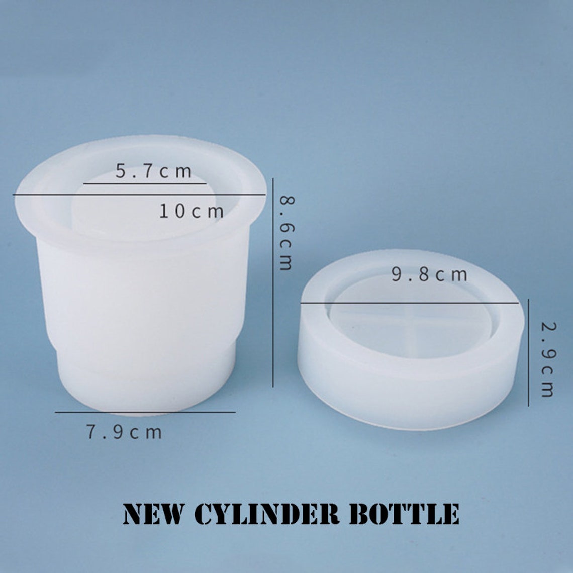 DIY Epoxy Resin Mold Bottle Storage Bottle Storage Sealed Can With Lid ...