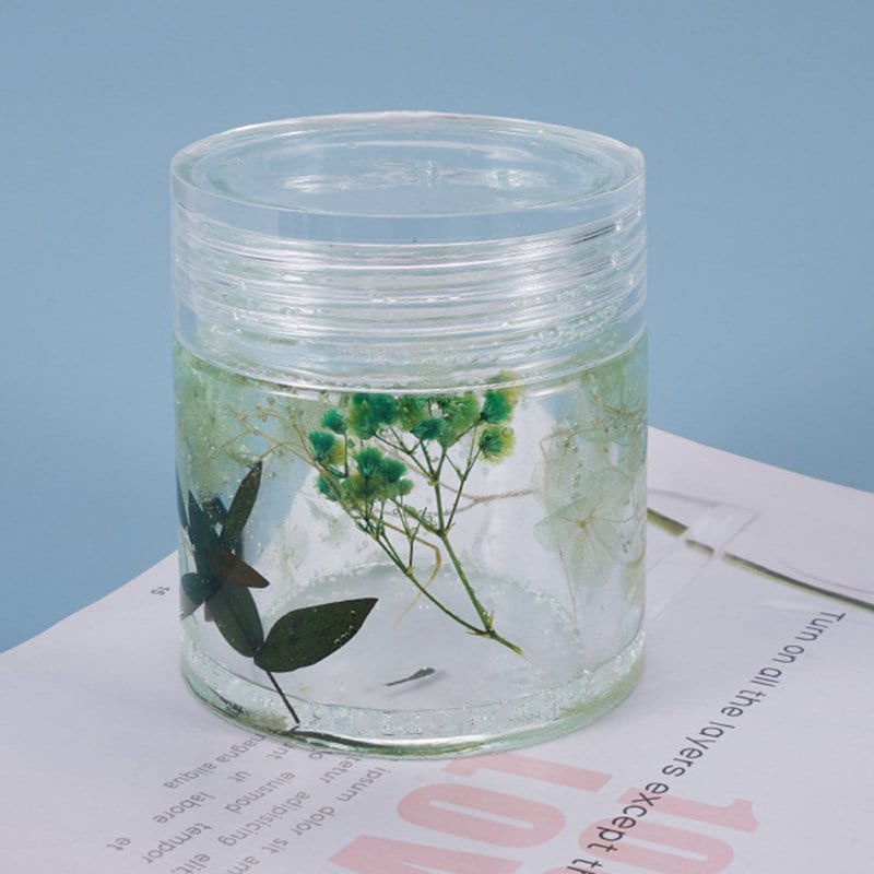 DIY Epoxy Resin Mold Bottle Storage Bottle Storage Sealed Can With Lid ...