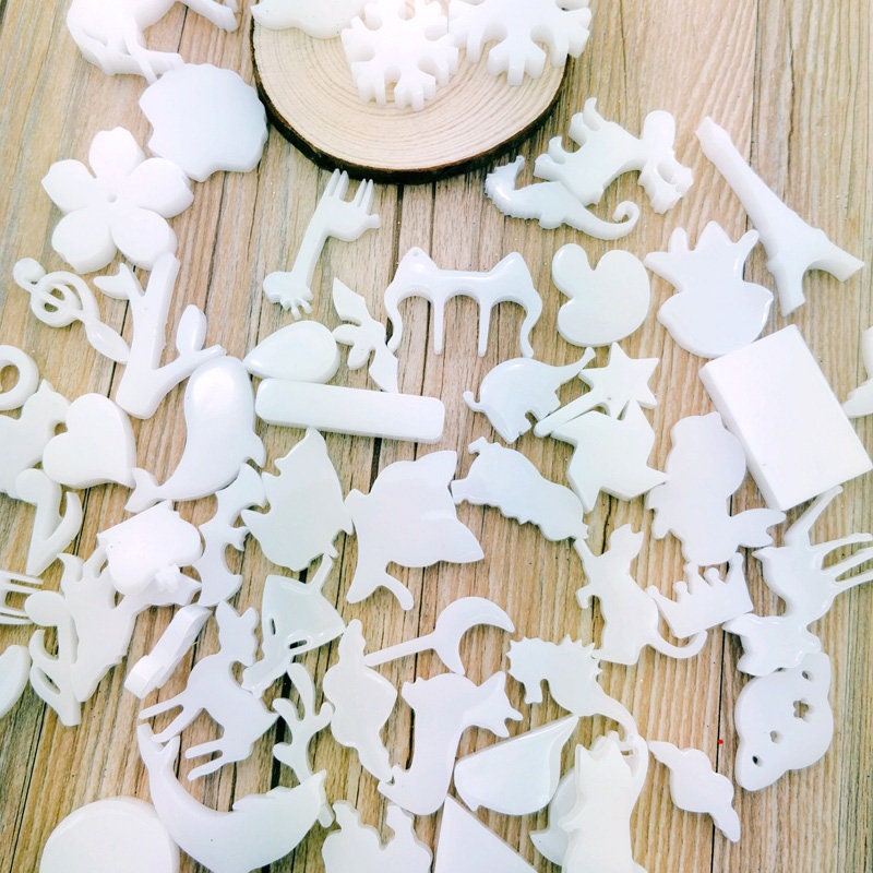 75 Pcs Resin Mold Collection Cute Cartoon Mold DIY Jewelry Making Epoxy ...