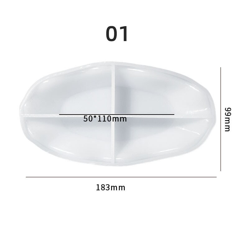 Silicone Tray Round Casting Epoxy Molds for Resin DIY Plate Resin Mold ...