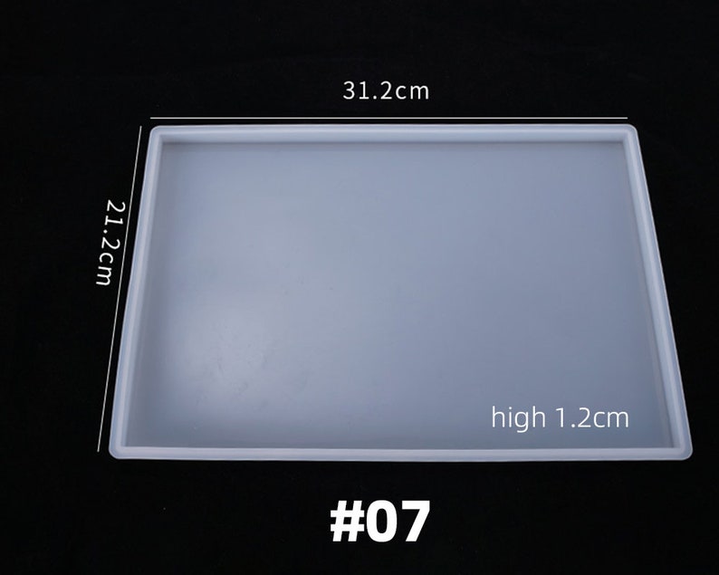 Large Resin Tray Mold Set: Square and Rectangle Silicone Casting Molds ...