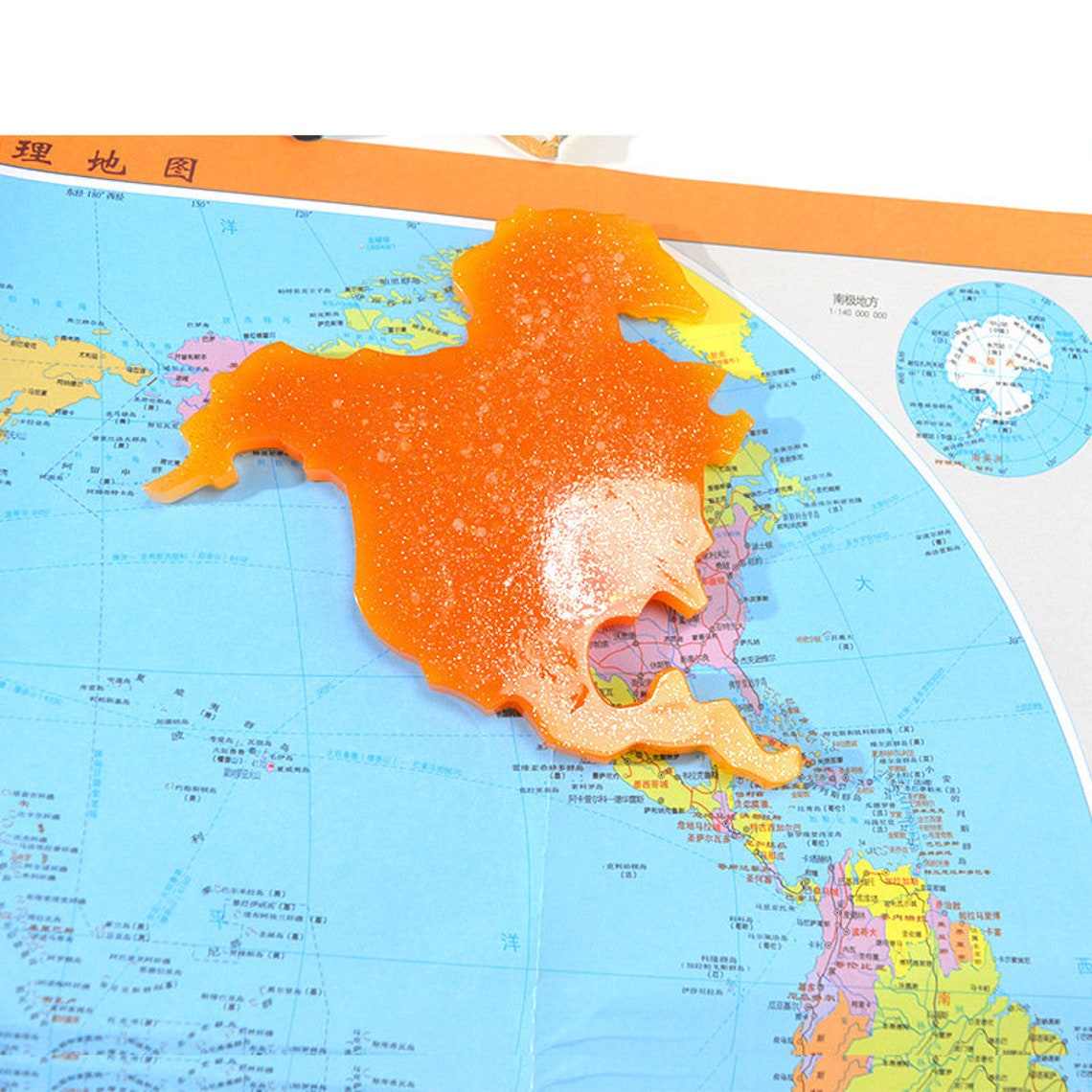 7 Pieces Seven Continents Map Resin art Molds Serving Board | Etsy