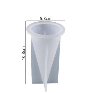 8 Pcs Ring Holder Epoxy Resin Art DIY Flower Specimen Night Light Cone ...