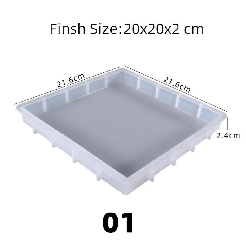 Large Square Silicone Tray Mold: Epoxy Resin, Cake Baking, DIY Craft - Etsy