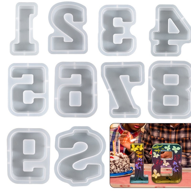 Large Number Cake Mold - Etsy