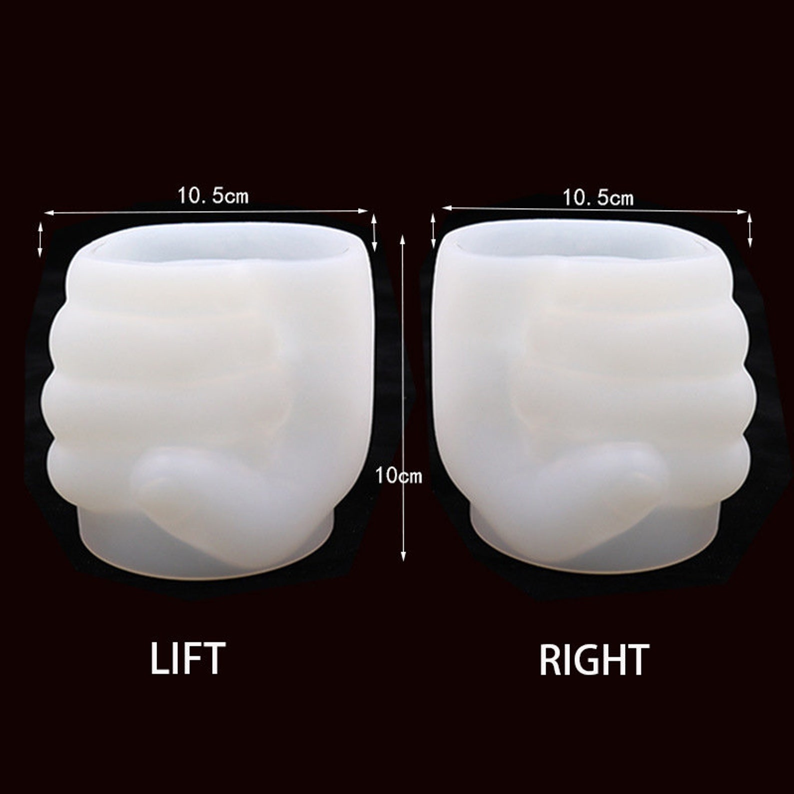 Hand Fist Pen Holder Resin Mold , Silicone Molds Making Kit for ...