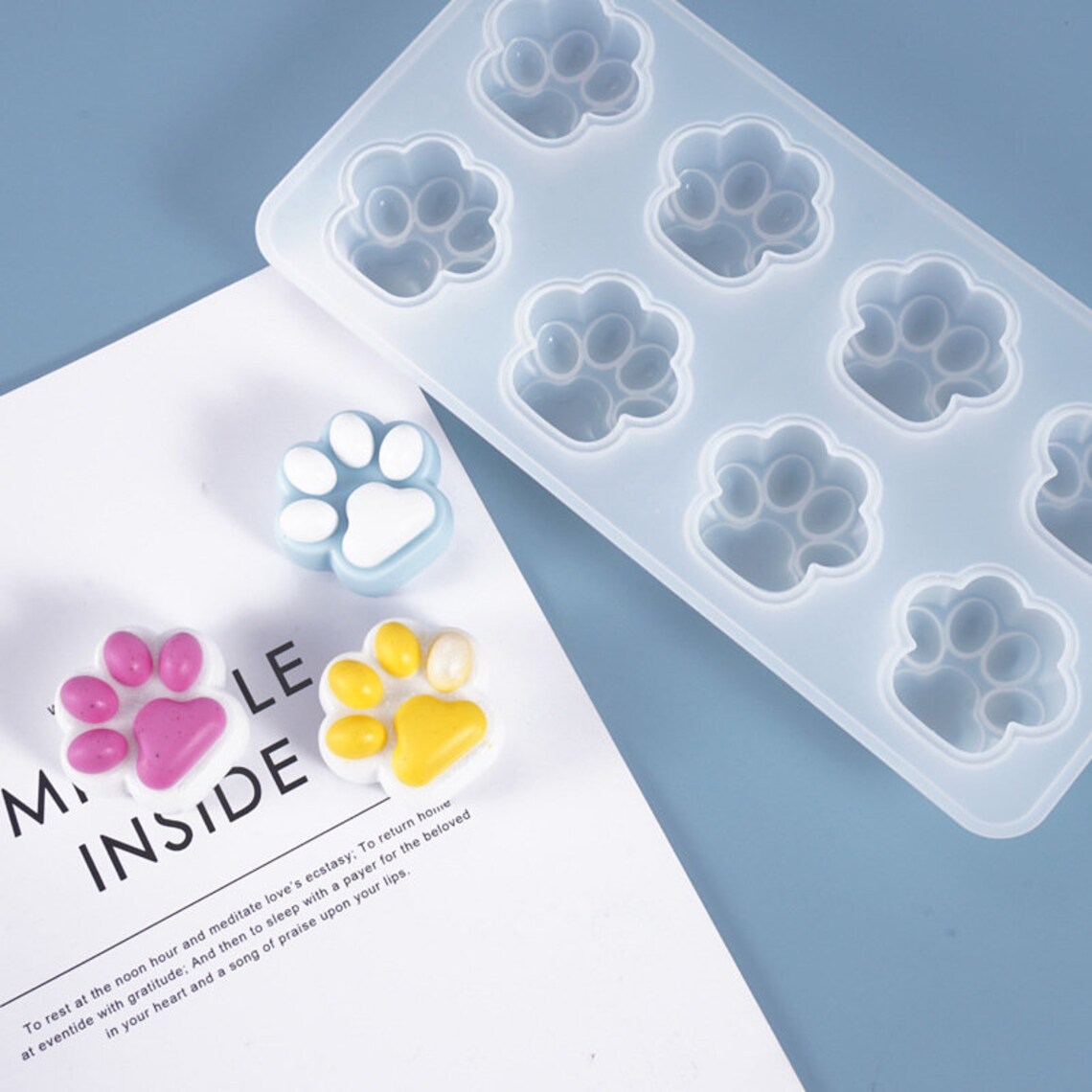 Cat Paw Silicone Epoxy Casting Mold, DIY Keychain Crafts - Etsy
