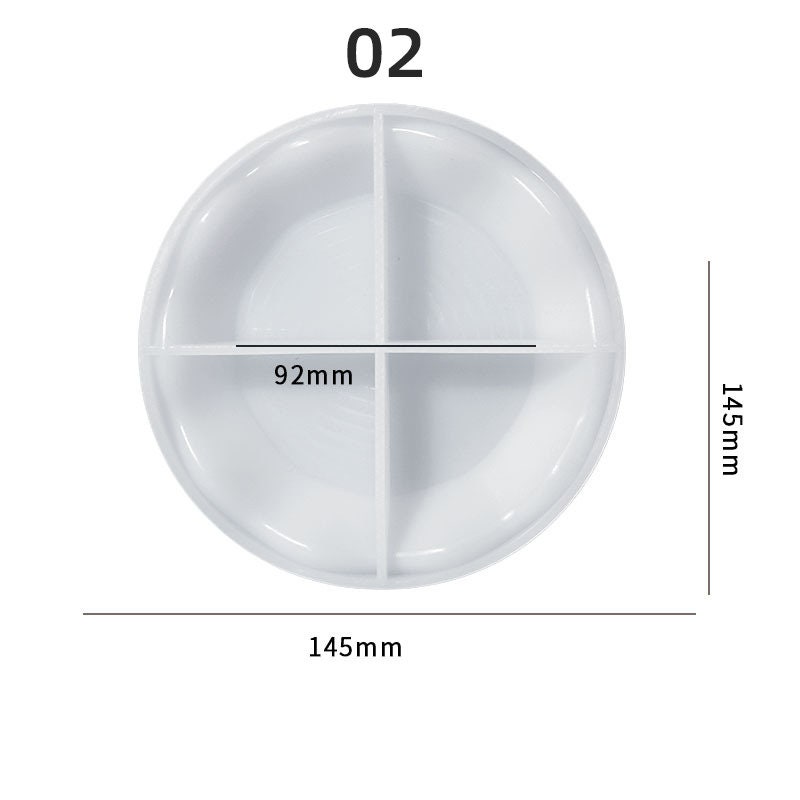 Silicone Tray Round Casting Epoxy Molds for Resin DIY Plate Resin Mold ...