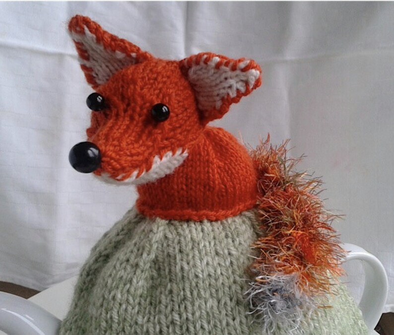 Knitted Fox Tea Cosy PDF Pattern - Etsy