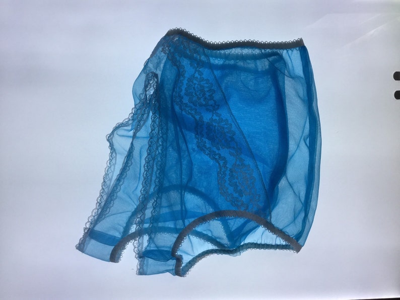 Vintage Style Fetish Sheer Nylon Crotchless Panties Burlesque Etsy