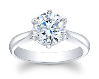 14k White Gold Ring - Etsy