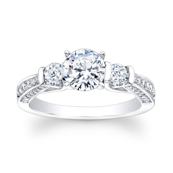 Past Present Future Ring White Sapphire - Etsy