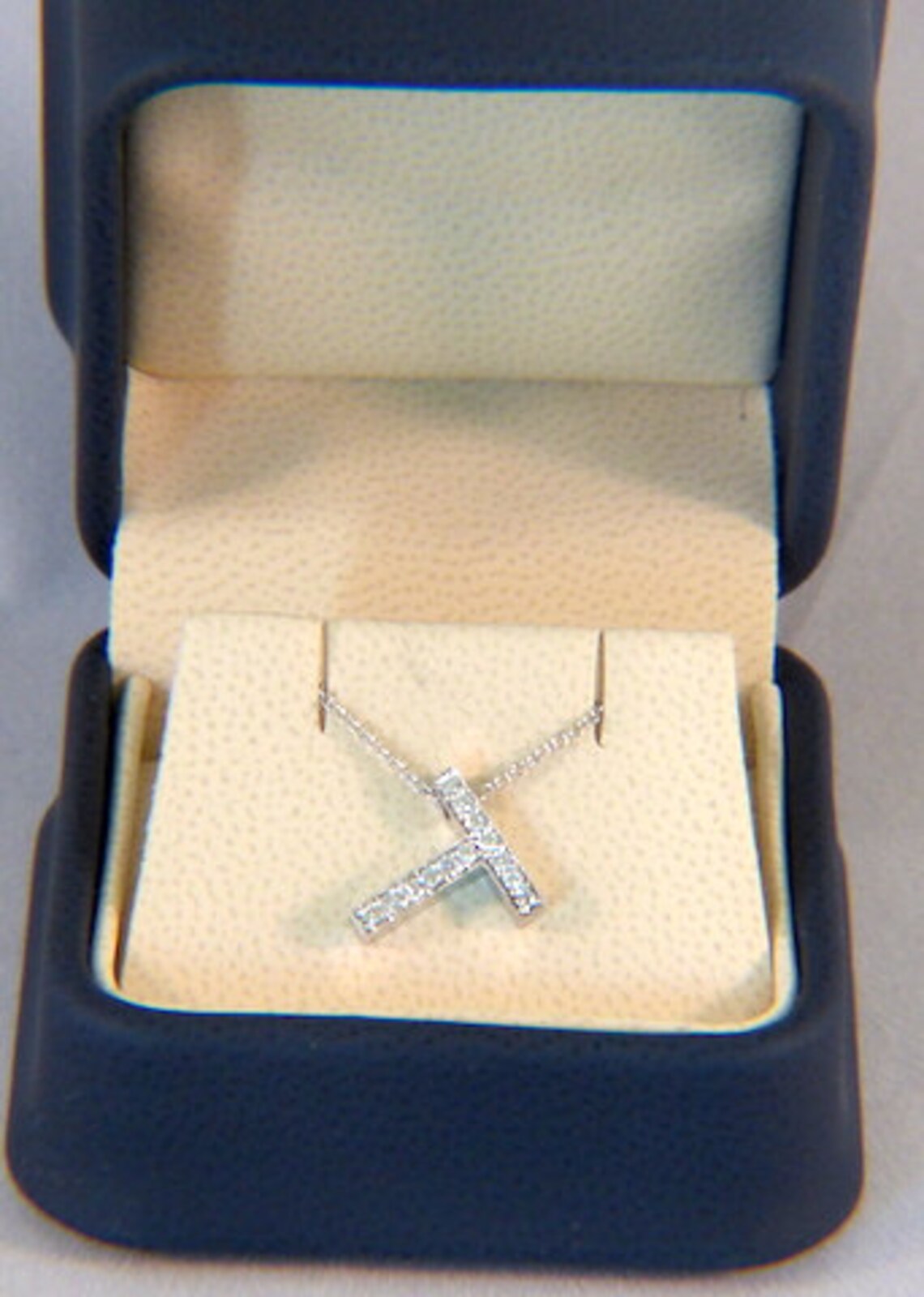 Diamond Initial Pendant in the Letter t With 0.15 - Etsy