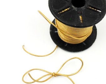 Gold Leather Cord - Etsy