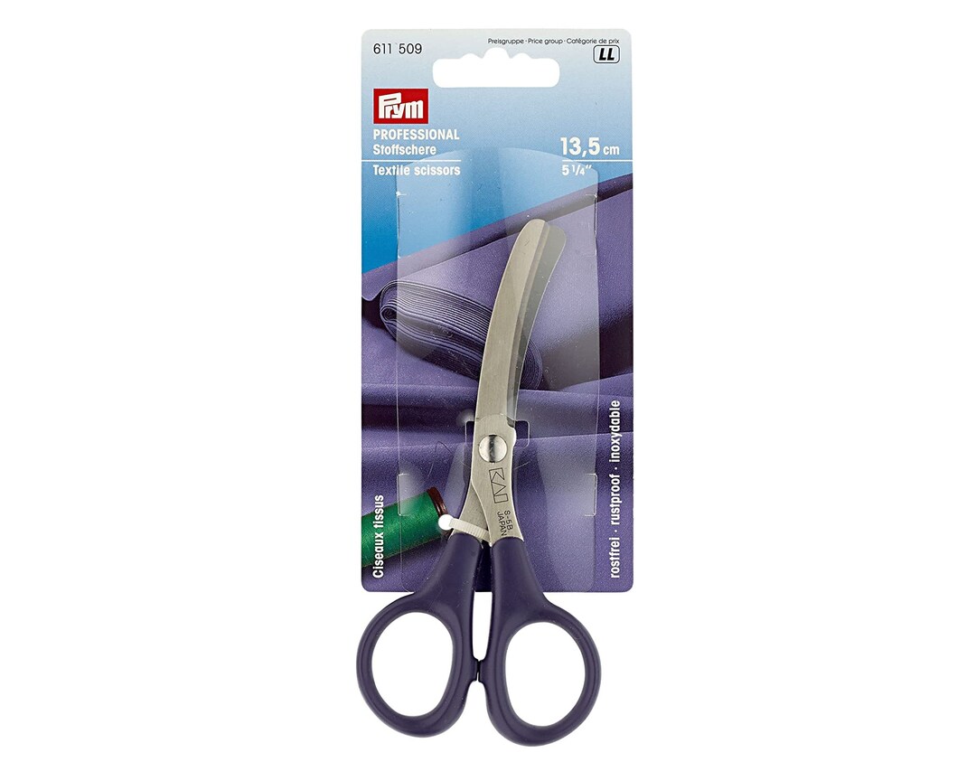 Prym Curved Fabric Scissors, Kai Professional Textile Scissors Multi ...