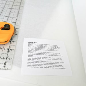 Double Sided Fusible Interfacing, Fuse-a-web, by the Metre, Bondable ...