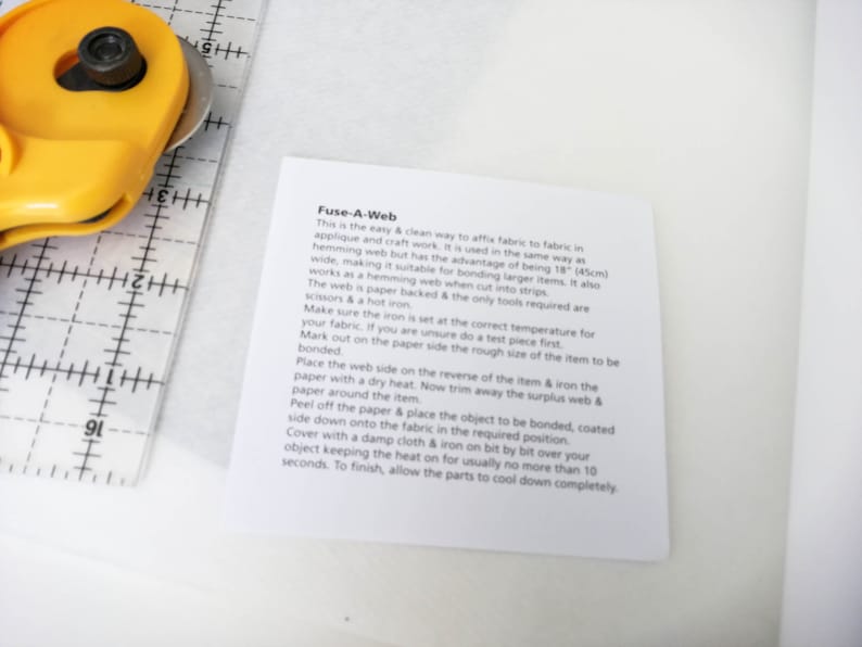 Double Sided Fusible Interfacing, Fuse-a-web, by the Metre, Bondable ...