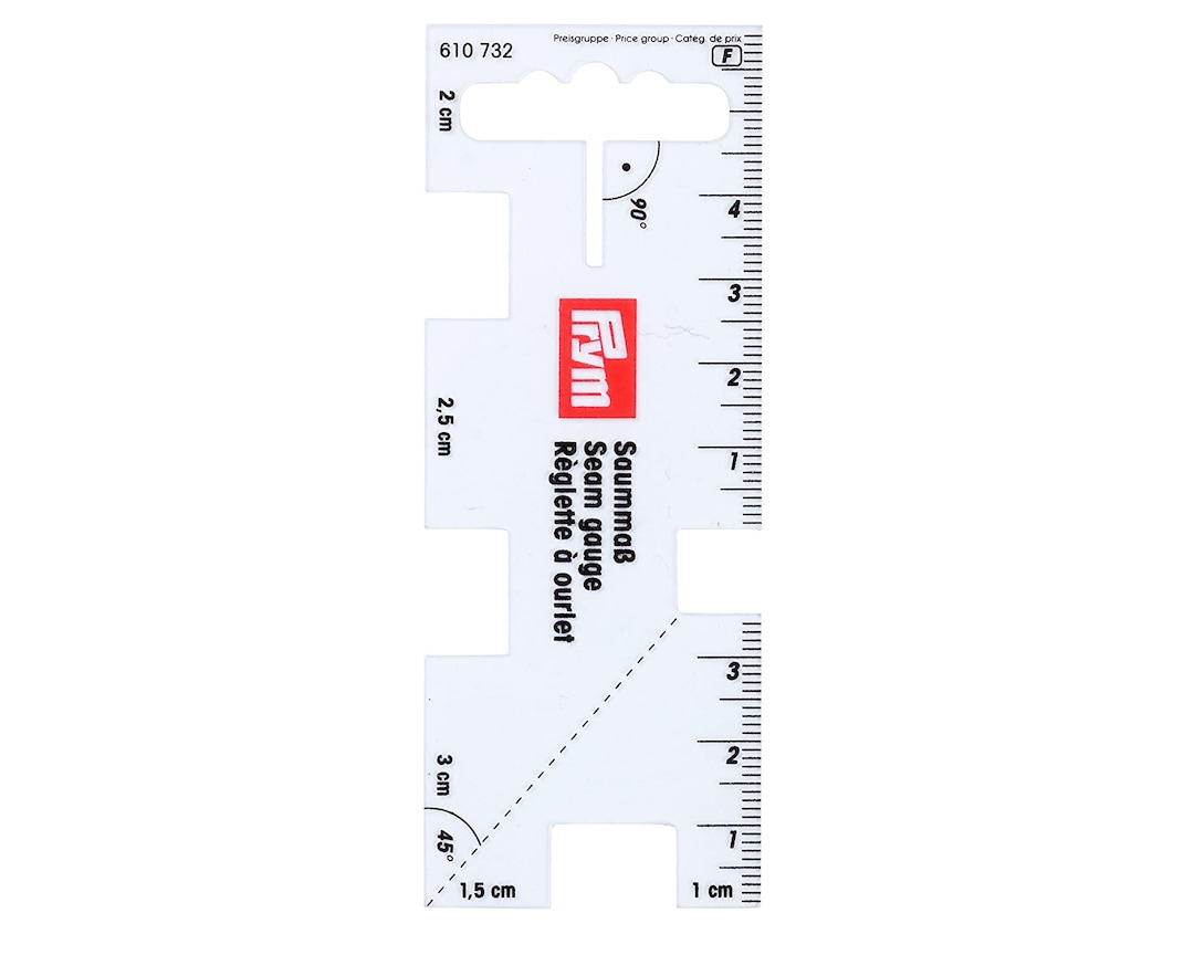 Prym Sewing Gauge, Mini Transparent Sewing Ruler, Portable Clear Seam ...