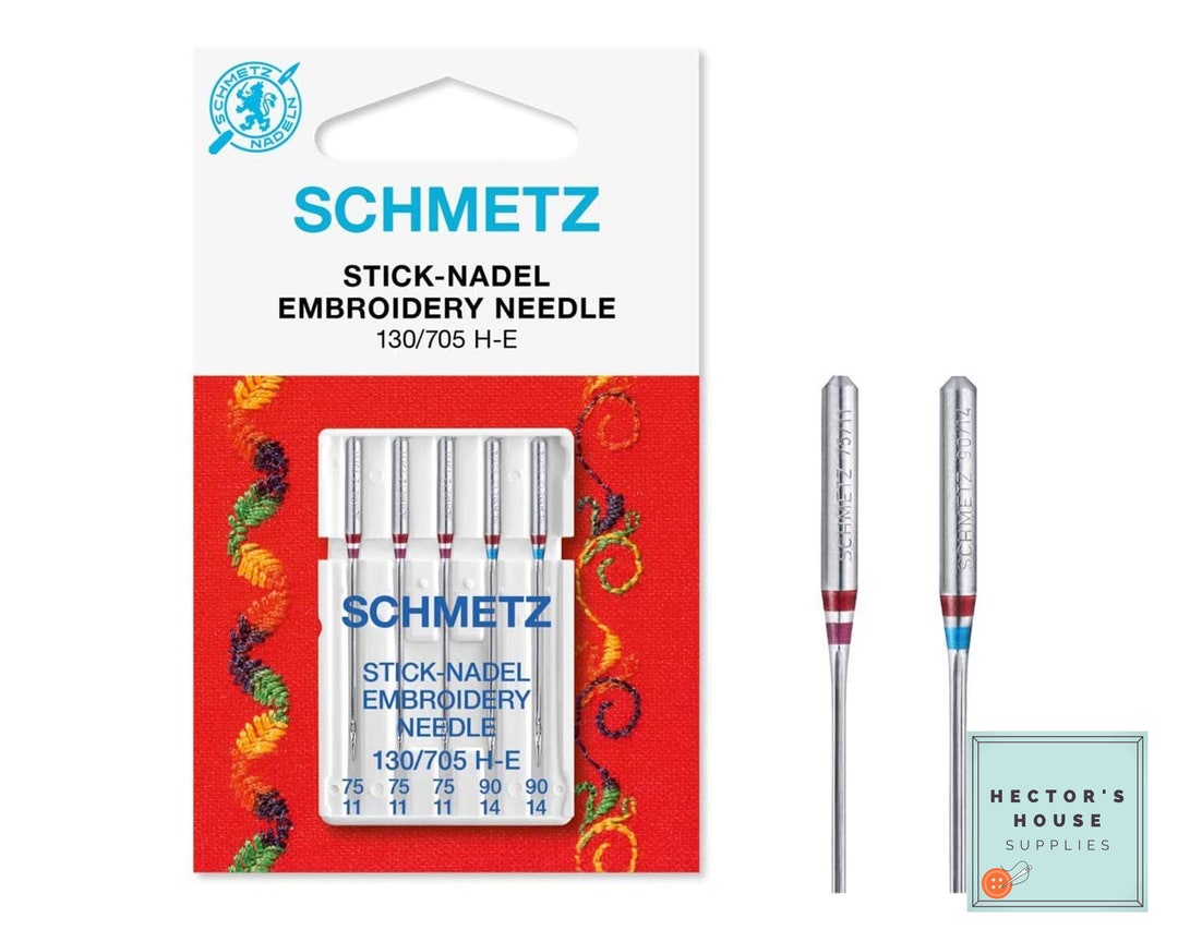 Embroidery Sewing Machine Needles Assorted, Schmetz Larger Needle Eye ...