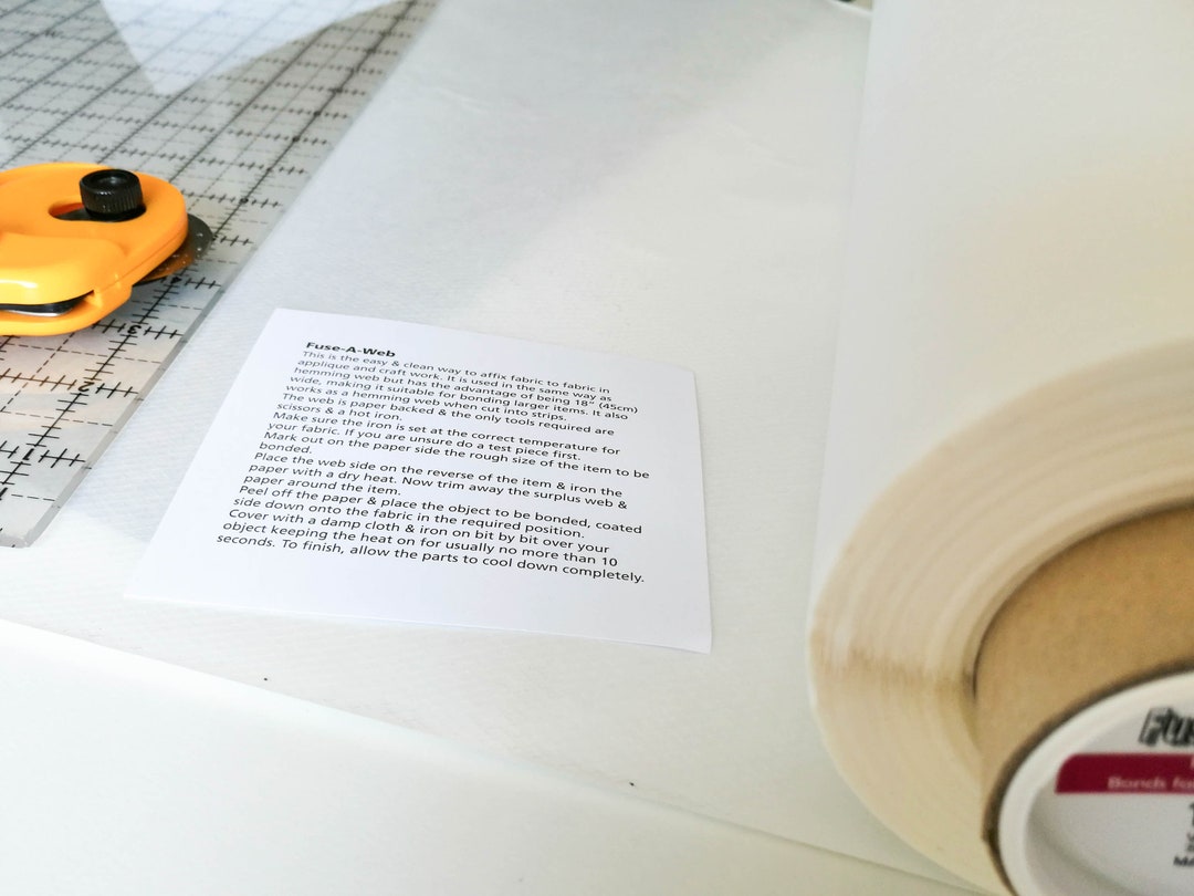 Double Sided Fusible Interfacing, Fuse-a-web, by the Metre, Bondable ...