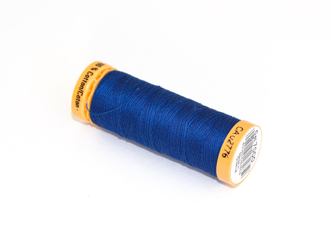 Royal Blue Cotton Sewing Thread, Gutermann 100m Reel #7000, Hand or ...
