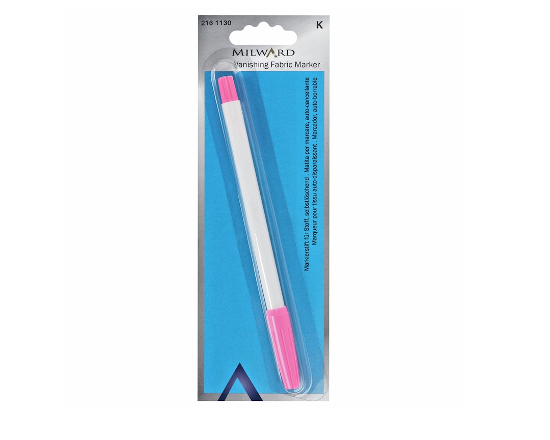 Milward Vanishing Fabric Marker, Disappearing Ink Pen, Air Erasable Pen ...