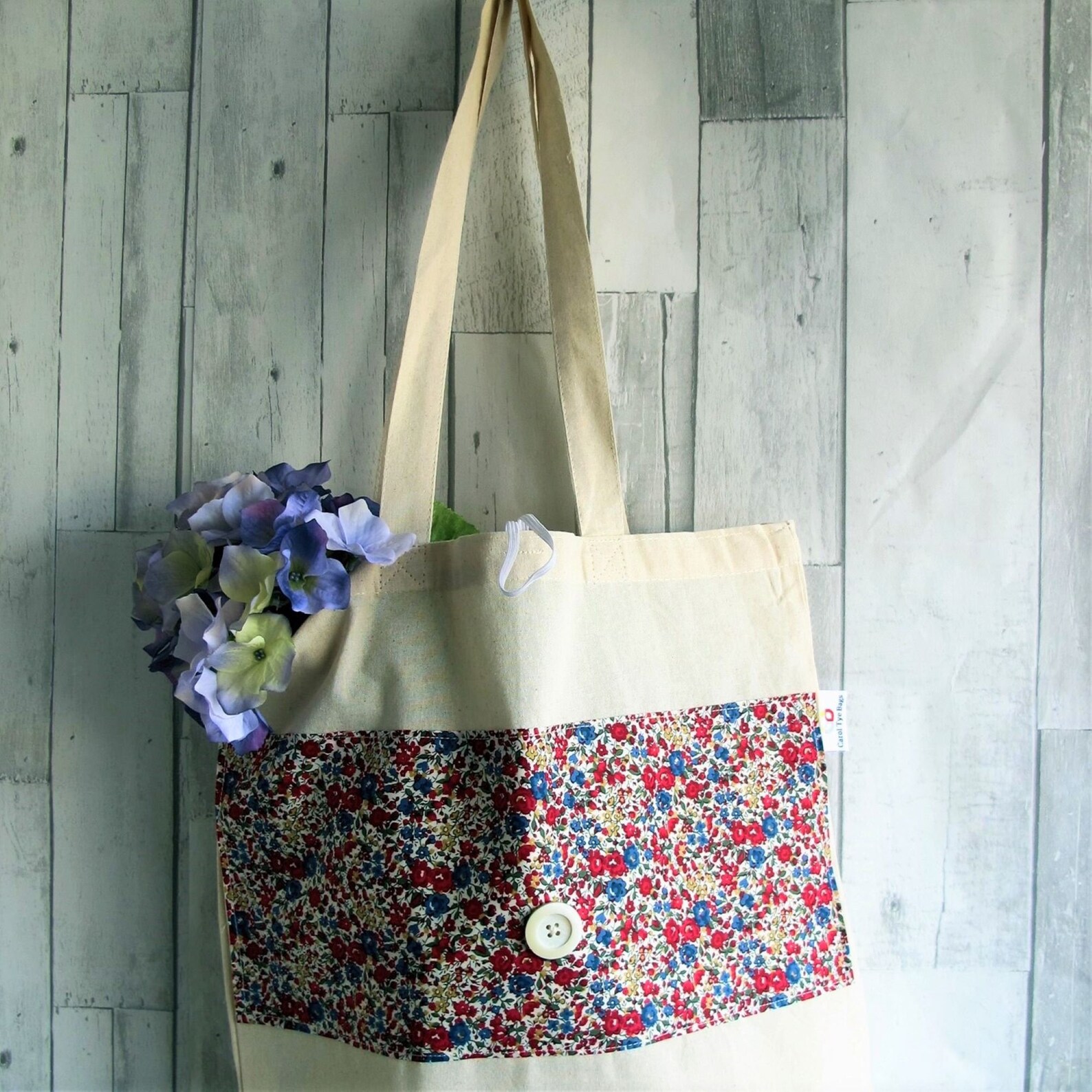 Liberty Tote Bag Foldaway Cotton Bag Fold-up Bag Cotton | Etsy