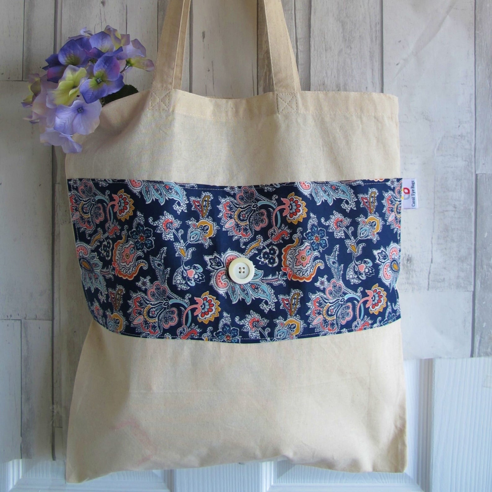 Liberty Tote Bag Foldaway Cotton Bag Fold-up Bag Cotton - Etsy
