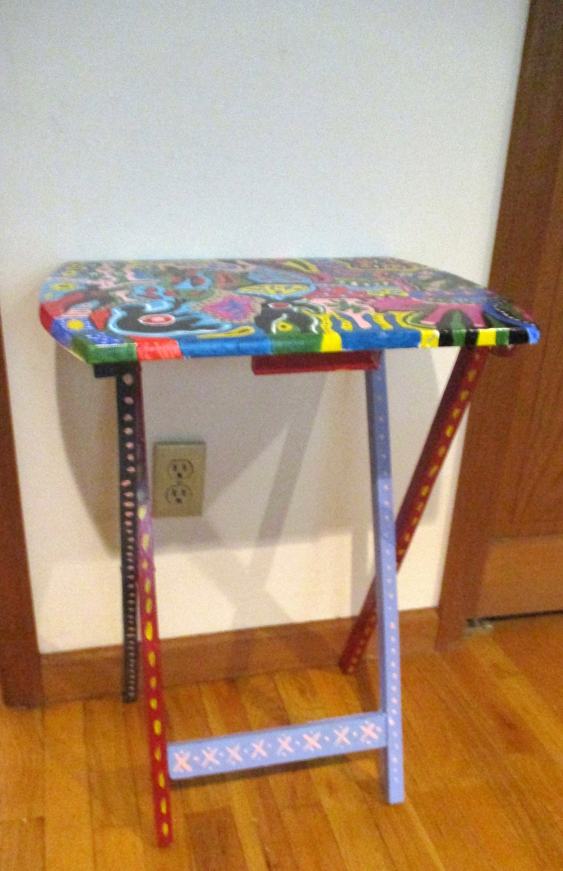 Painted Table Small Tray Table Matisse Designs Made in NY Furniture Art ...
