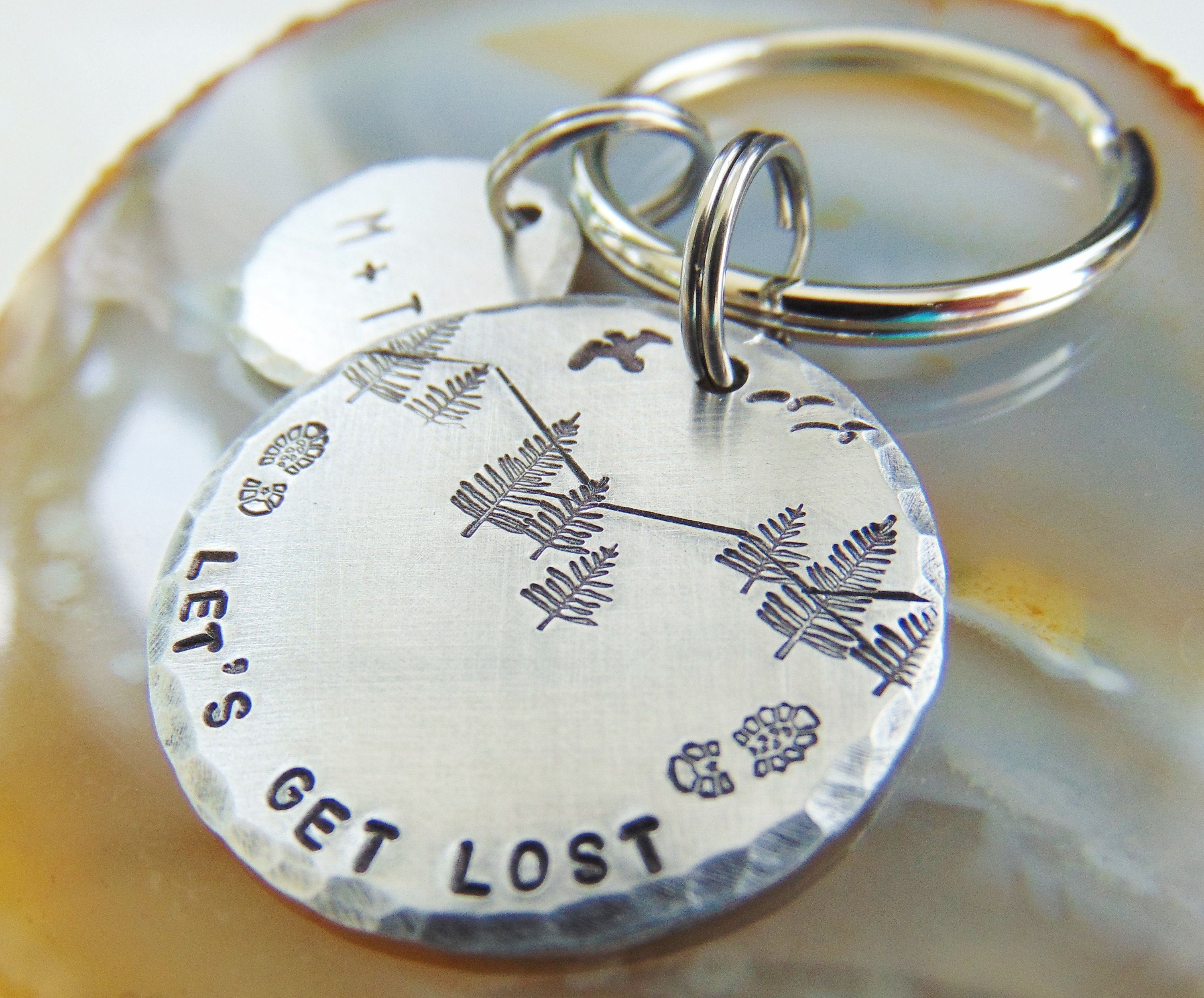 Hiking Key Ring Let's Get Lost Key Chain Mountains | Etsy